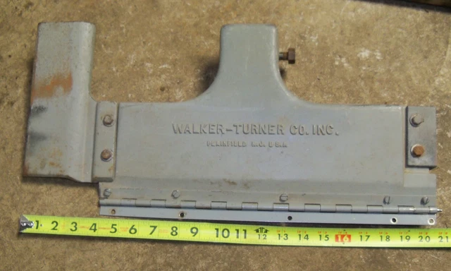 VINTAGE WALKER TURNER 6” Jointer Fence Frame, Cutter Head Cover Guard ...
