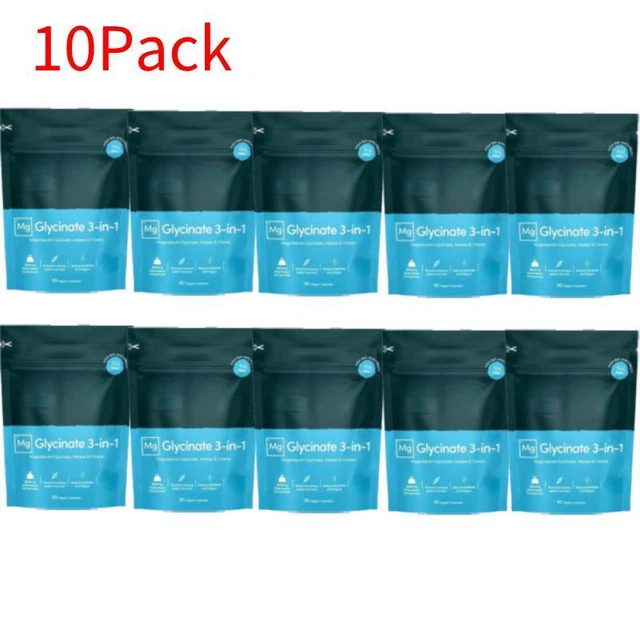 MAGNESIUM GLYCINATE 3-IN-1 - Nutrition Geeks Capsules-10pack-` £43.06 ...