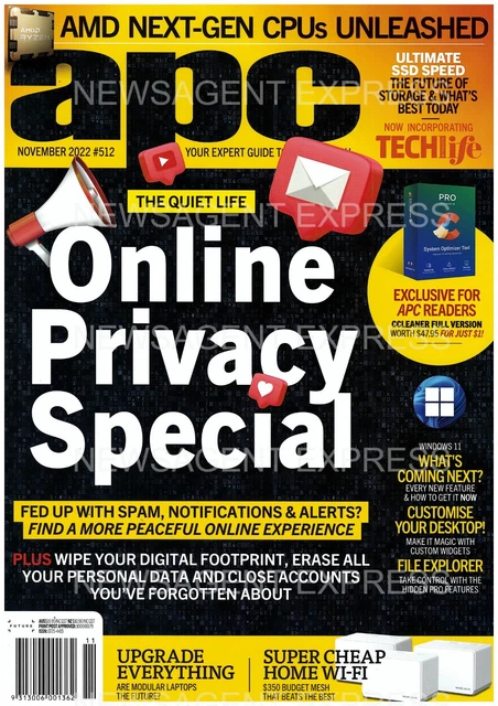AUSTRALIA PERSONAL COMPUTER Magazine Issue November 2022 Online Privacy ...