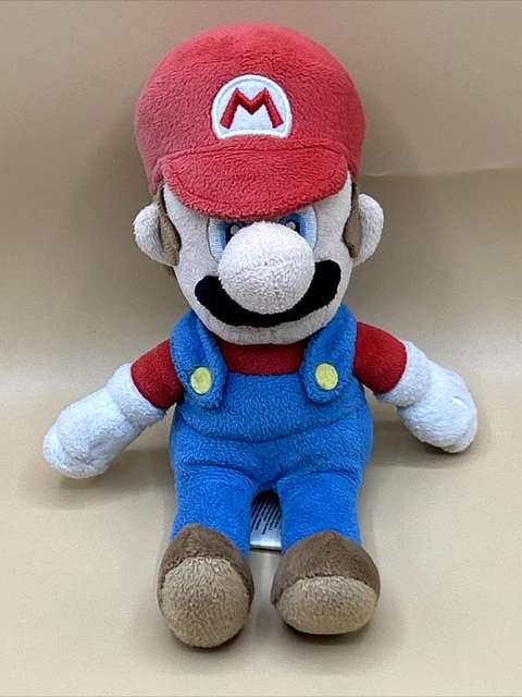 NINTENDO SUPER MARIO Bros Mario Plush Doll 8" Stuffed Toy 2010 Little ...