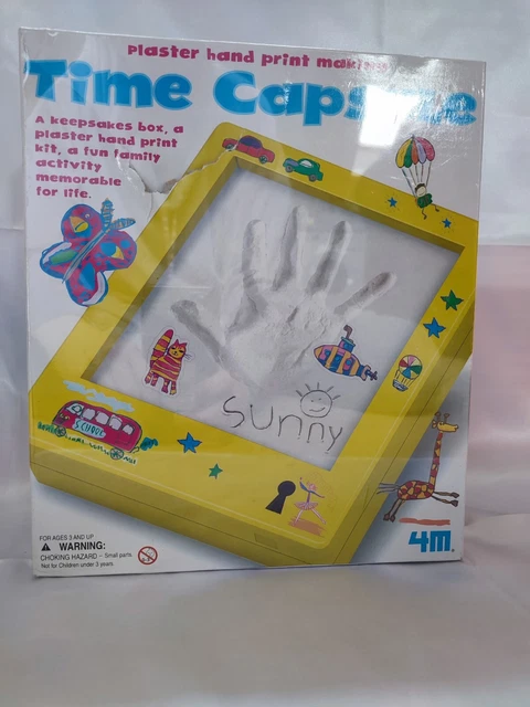 TIME CAPSULE PLASTER Hand Print Kit/Child Handprint/Family Handprint ...