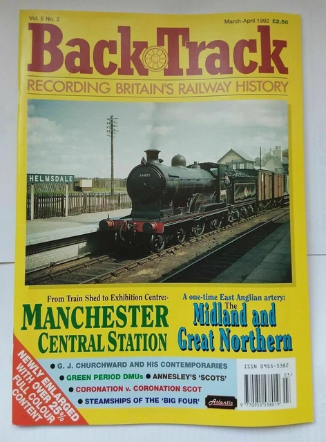 BACK TRACK MAGAZINE March-April 1992 Railways Locomotives Trains Steam ...