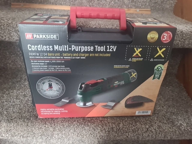 PARKSIDE CORDLESS MULTI-PURPOSE Tool 12V PAMFW 12 D4 bare unit only £28 ...