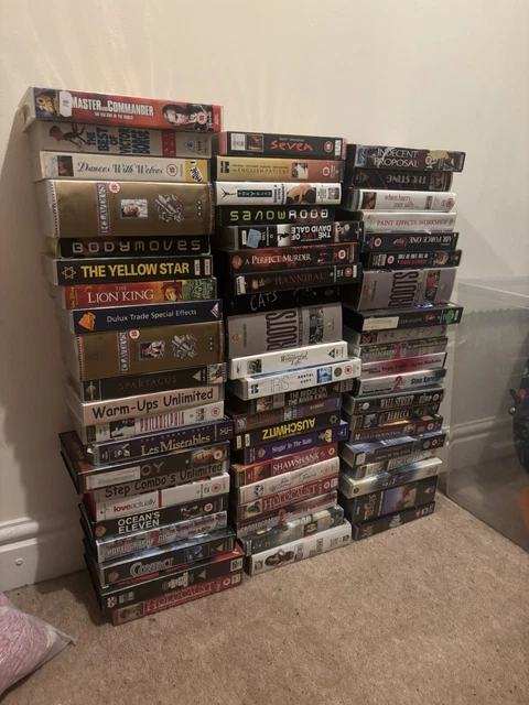 62 X BIG Bundle VHS Video Tapes Vintage £17.95 - PicClick UK