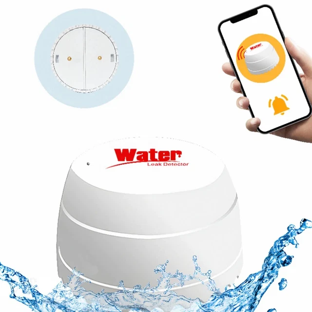SMART WIRELESS WIFI Water Leakage Sensor Leak Detector Alarm Home $10. ...