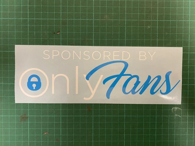 SPONSORED BY ONLY Fans Sticker OnlyFans Car Window Decal Van Fiat 500 ...