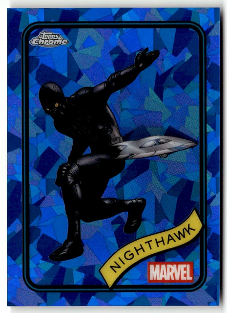 TOPPS MARVEL CHROME 2025 Card No. 20 Nighthawk Sapphire Refractor EUR 4 ...