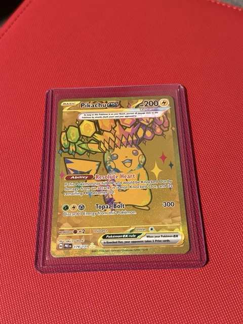PIKACHU EX 179/131 Prismatic Evolution Gold Pokemon Card Rare £52.71 ...