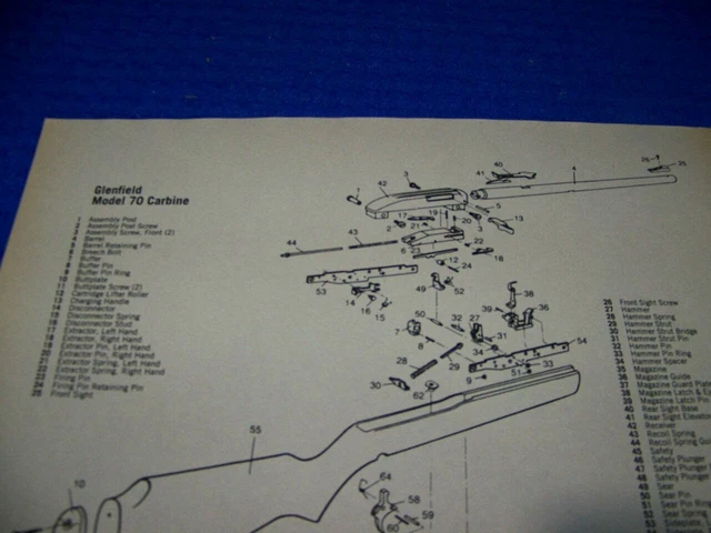 WINCHESTER PRE-64 MODEL 70 Rifle Exploded View £6.18 - PicClick UK