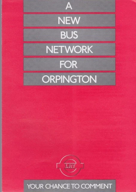 LONDON TRANSPORT BUS Spider Map Orpington Jul 1985 £3.00 - PicClick UK