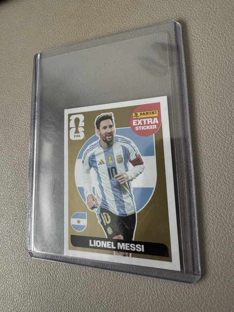 PANINI FIFA WORLD Cup 2026 Gold Lionel Messi Extra Sticker Argentina £ ...