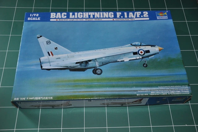BAC LIGHTNING F.1A/F.2 / Trumpeter / N° 01634 / 1:72 EUR 18,00 ...