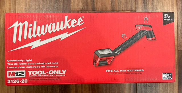 MILWAUKEE M12 12V Lithium-Ion Cordless LED Underbody Light (2126-20 ...