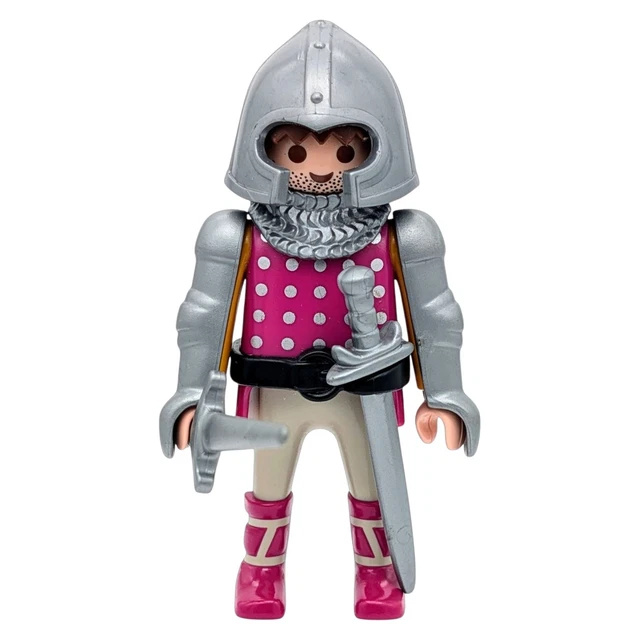 PLAYMOBIL FIGURINE DE guerrier violet avec épée et armure médiévale EUR ...