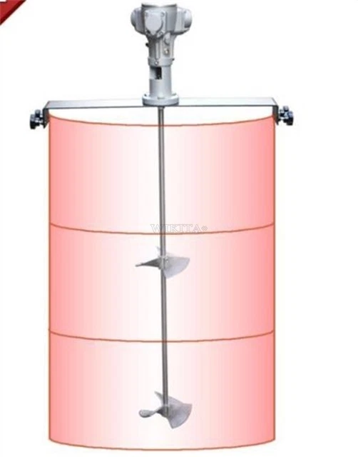 PNEUMATIC MIXER 50 Gallon Rung Dope Tank Barrel Aluminum Alloy ...