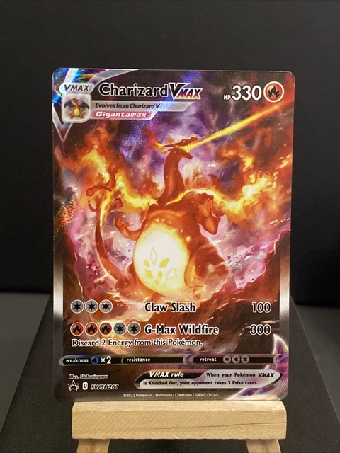 POKEMON CHARIZARD VMAX Card - MINT - NEVER USED - Black Star Promo ...