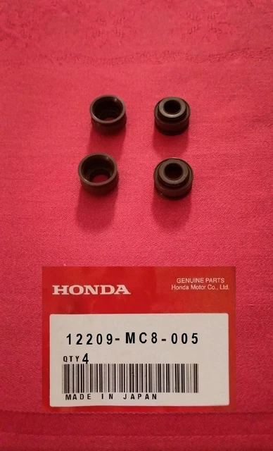 HONDA SET 4 Pz Gommino Valvole Nuovo Originale Xl600V Xbr500 Cod.12209 ...