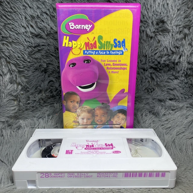 BARNEY - HAPPY, Mad, Silly, Sad VHS Tape 2003 Putting A Face to ...