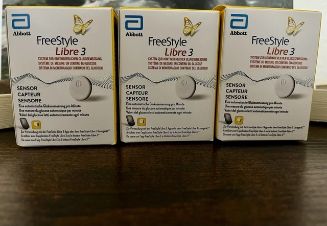FREESTYLE LIBRE3 SENSOR von Abbott NEU&OVP .. 07/2025 ~SOFORTKAUF ~ 3 ...