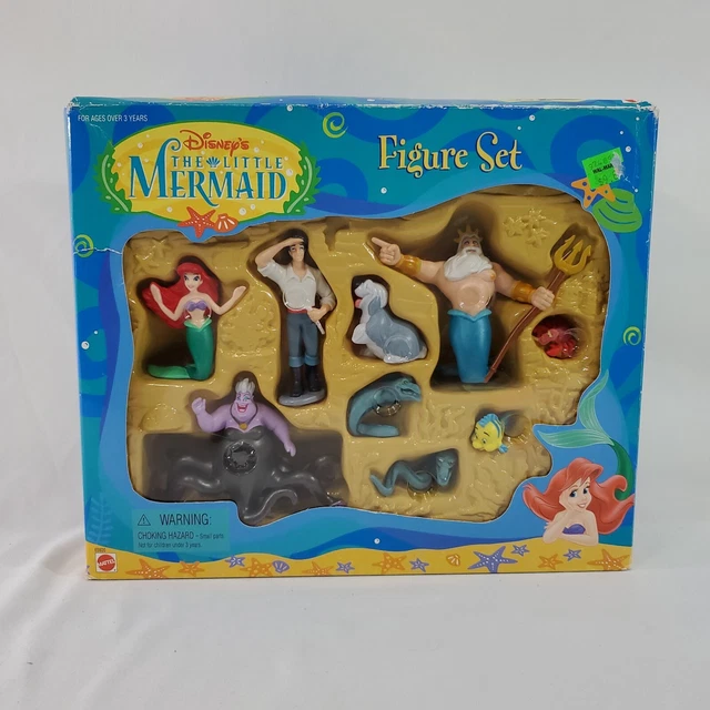 SEALED VINTAGE 1995 Disney The Little Mermaid Figure Set Mattel 65920 ...