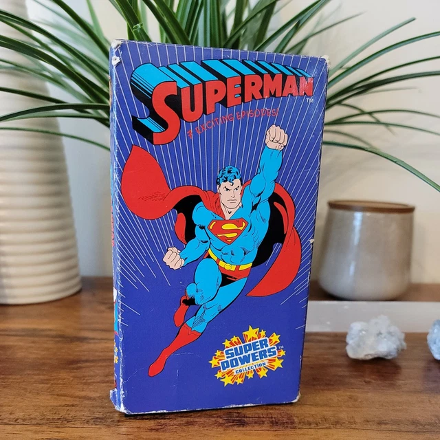 RARE SUPERMAN: SUPER Powers Collection VHS - Cartoons 1985 Rare 1985. £ ...