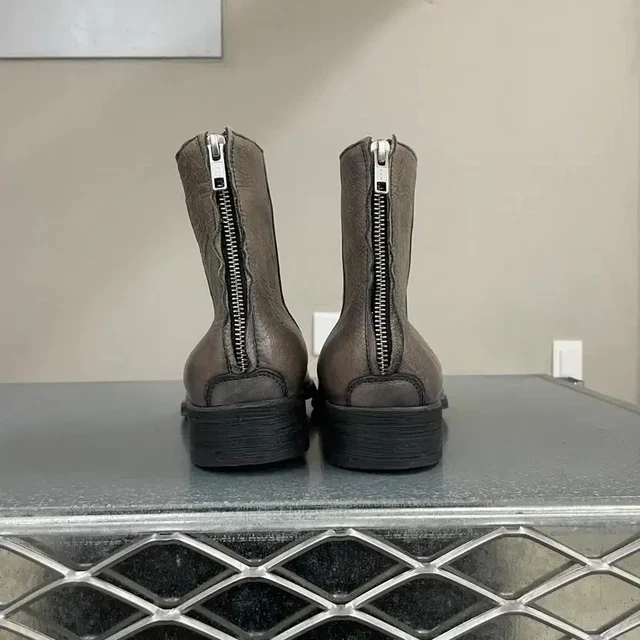 TIERRE BROWN HIGH-NECK Leather Boots EU41 - G-3654 £181.78 - PicClick UK