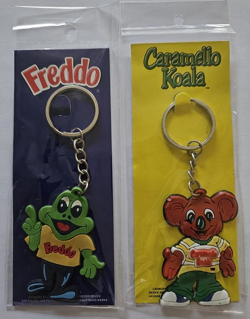 VINTAGE FREDDO FROG And Caramello Koala Rubber Keyring Original ...