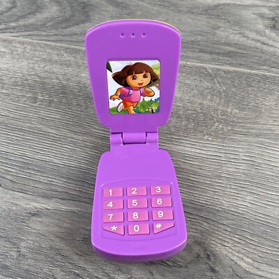 DORA THE EXPLORER Talking House Flip TV/Computer with Bookcase Media ...
