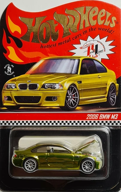 HOT WHEELS PREMIUM RLC 2006 BMW E46 M3 ESCLUSIVO RED LINE CLUB ...