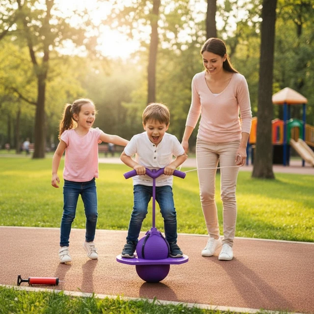 BOUNCING BALL FROG Jump Long Height Exercise Equipment Balance Training ...