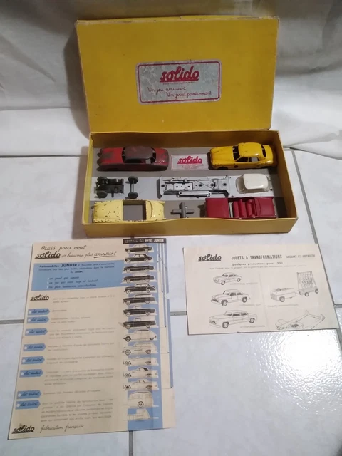JOUET ANCIEN COFFRET SOLIDO DEMONTABLE JUNIOR 5 A années 50 / 60 ...