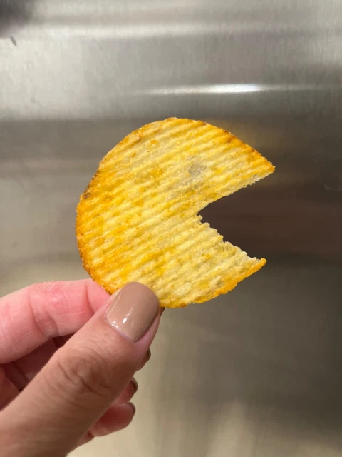 CHEDDAR POTATO CHIP shaped like PAC-MAN $2,800.00 - PicClick