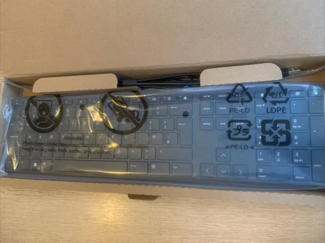 GENUINE HP KEYBOARD 320K Halley USB KB DIB UK Layout wired USB L96909 ... GENUINE HP KEYBOARD 320K Halley USB KB DIB UK Layout wired USB L96909 ...