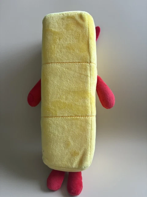 OFFICIAL NUMBERBLOCKS NUMBER Three Plush Pal 12” Yellow Soft Toy ...
