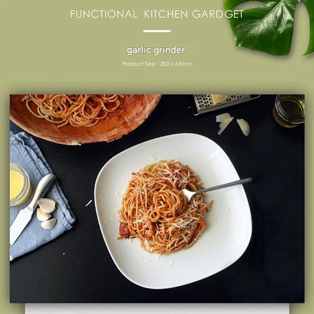 MANUAL GARLIC PRESS Grinding Tool For Fast Efficient Preps Grater ...