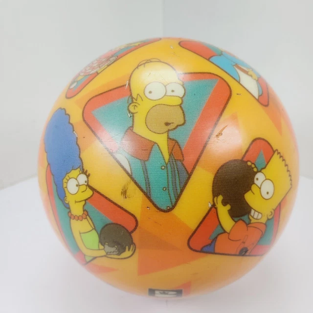 2007 BRUNSWICK THE Simpsons All Over USBC Viz-a-Ball RARE Bowling Ball ...