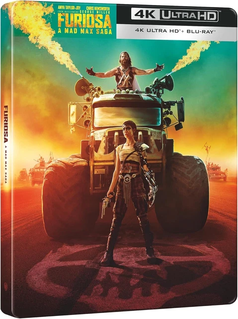 MAD MAX SAGA, A: FURIOSA (2024): Anya Taylor-Joy Eu 4K UHD+BLU-RAY STEELBOOK sp EUR 54,77 ...
