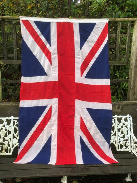 VINTAGE UNION JACK Flag Panel Sewn 6ft x 4ft Excellent condition no ...