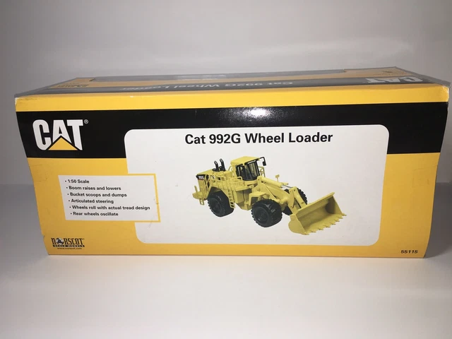 CATERPILLAR CAT 992G Wheel Loader 1:50 Scale Diecast Metal NIB 2005 ...
