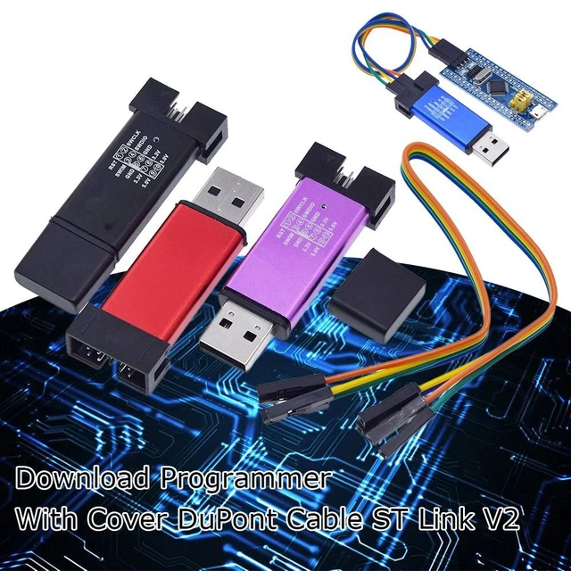 STM32 SIMULATOR STLINK Downloader ST-Link V2 Programmer Debugger Line ...