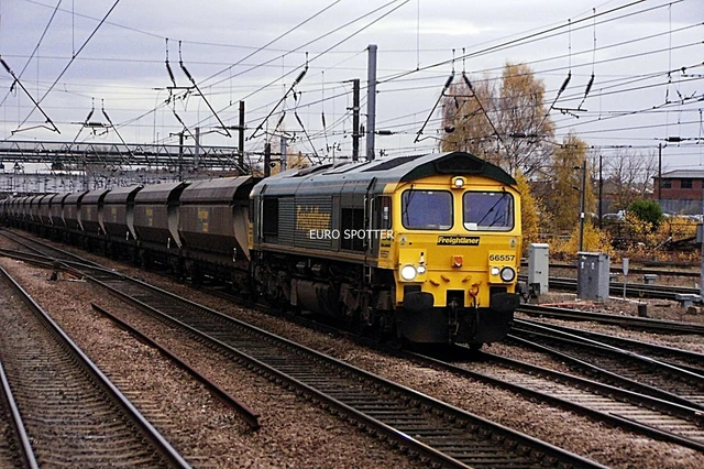 B83P 6X4 GLOSSY Photo Freightliner Class 66 66557 @ Doncaster £1.00 ...