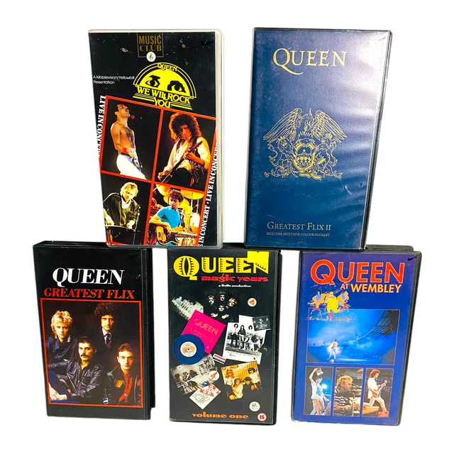 QUEEN (VHS Bundle / Collection) We Will Rock You, Greatest Flix, Magic ...