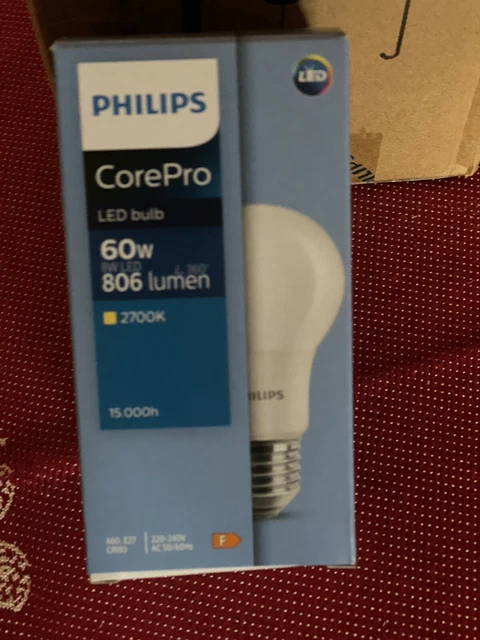 10 PHILIPS COREPRO LED Bulb Lampadine 8W 60W A60 E27 EUR 49,90 - PicClick IT