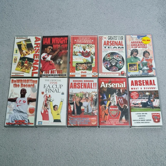 ARSENAL FC VINTAGE VHS Tapes Bundle Joblot £29.83 - PicClick UK