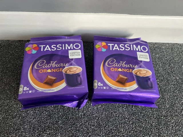 TASSIMO CADBURY ORANGE Hot Chocolate Pods -(please read full ...