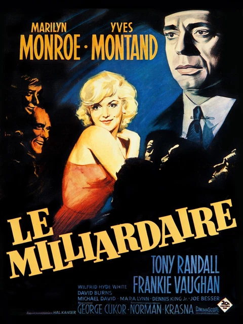 LE MILLIARDAIRE, MARYLIN Monroe, Repro Affiche Cinema Vintage, (60X80 ...