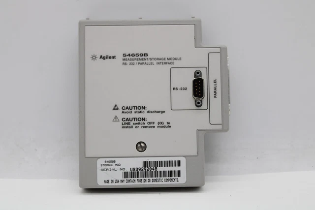 AGILENT 54659B OSCILLOSCOPE Measurement/Storage Module RS-232/Parallel ...