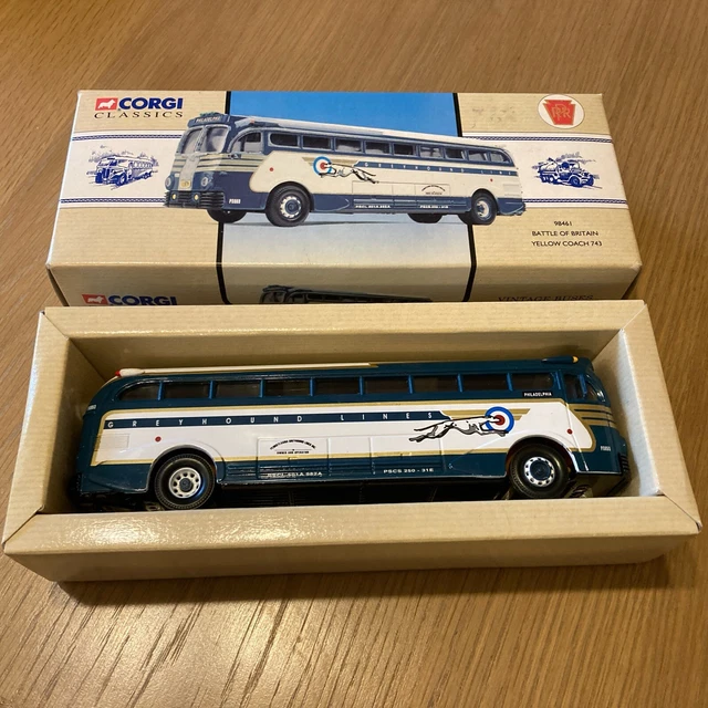 CORGI CLASSICS 98641 VINTAGE BUSES USA: Battle Of Britain YELLOW COACH ...