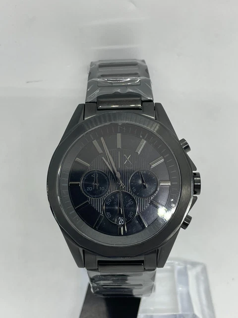 ARMANI EXCHANGE AX2601 Men's Black Stainless Steel Chronograph Watch ...