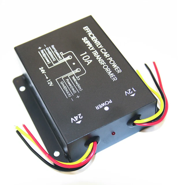 10A-30A CAR 24V To 12V Voltage Reducer Step Down Inverter Supply Power ...